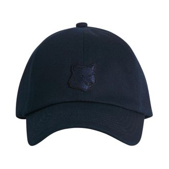 Maison Kitsun&eacute; Homme, Accessoires, Bleu, Taille: ONE Size Fox Head Cap