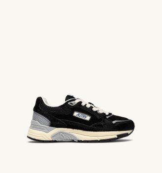 Autry SNEAKERS HYPERWAY CAVALLINO-EFFEKT UND WILDLEDER IN SCHWARZ