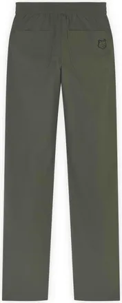 Maison Kitsun&eacute; Crispy Nylon Straight Leg Trousers - Green