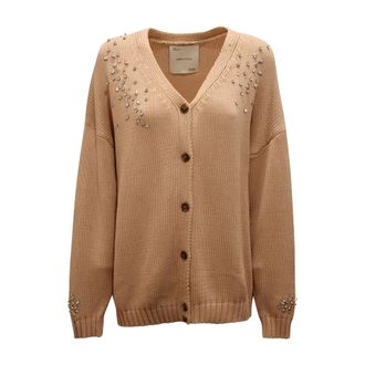 Emma & Gaia P13M146 Strickjacke - - Knitwear - Damen - Beige - S