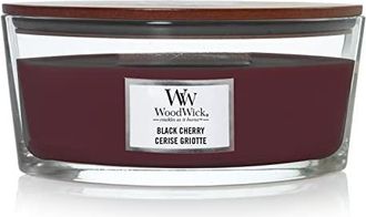 Woodwick Ellipsenförmige WoodWick Duftkerze mit knisterndem Docht, Radish & Rhubarb, bis zu 50 Stunden Brenndauer