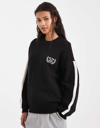 Cotton On Lockerer Strickpullover in Schwarz