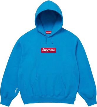 SUPREME logo hoodie - Blau