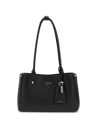 Guess Meridian II Shoulder Satchel Bag Black