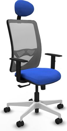 Piqueras y Crespo Economalla Stuhl Zulema mit 1D-Armen, h&ouml;henverstellbarer Lendenwirbelst&uuml;tze und festem Kopfteil, ausgestattet mit Sincro 3 Positionen und Schneidescha