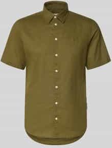 Casual Friday Slim Fit Freizeithemd aus Leinen-Baumwoll-Mix Modell AKSEL