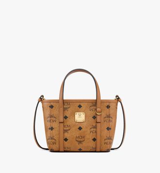 MCM Toni Shopper mit Reissverschluss oben in Visetos