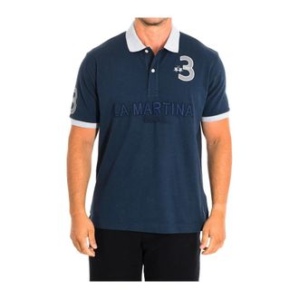 La Martina Kurz&auml;rmeliges Polohemd - - Tops - Herren - Blau - S