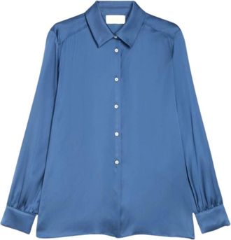 iBlues Femme, Blouses et Chemises, Bleu, Taille: 44 FR Accolto Shirt
