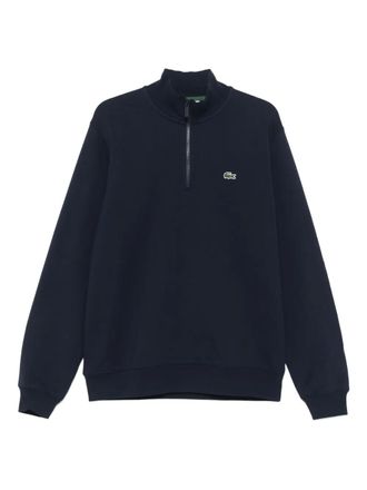 Lacoste sweat en coton - Bleu