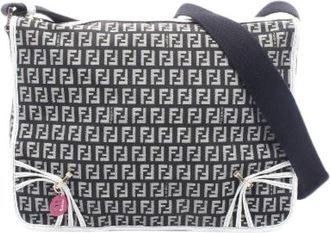 Fendi Pre-owned Zucchino Canvas Leather Shoulder Bag - Femme - Pre-owned - Multicolore - Taille: ONE Size