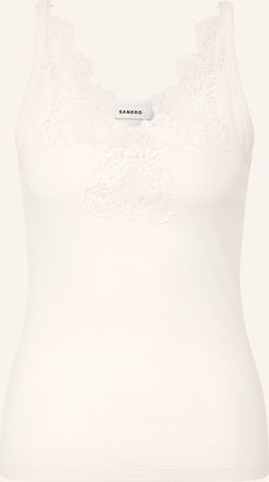 Sandro Sandro Top Mit Spitze weiss