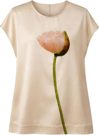 Simone Rocha Femme, Tops, Beige, Taille: 36 FR Poppy Motif Smock Top