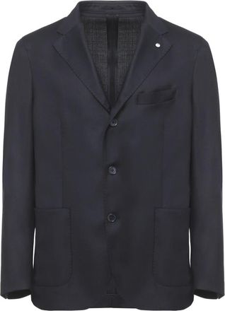 Lubiam Homme, Vestes, Bleu, Taille: 3XL Wool Jacket