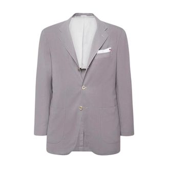 Kiton Graue Kaschmirjacke - - Jackets - Herren - Lila - M