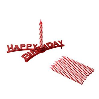 Fackelmann 52510 8 Kerzen/1 Halter, Wachs, Mehrfarbig, 55 x 55 x 25 cm, 9 Einheiten