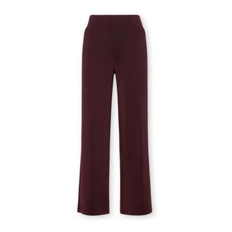 Elena Miro Cropped Scuba Hose - - Trousers - Damen - Rot - XS