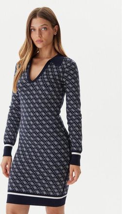 Guess Strickkleid W5BK25 Z3JD2 Dunkelblau Slim Fit