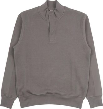 Herno Homme, Pulls, Gris, Taille: M Pull &agrave; Col Montant C&ocirc;tel&eacute;