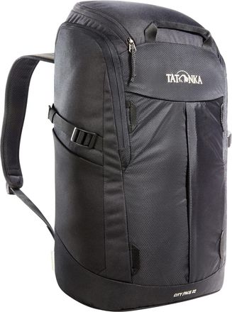 Tatonka Rucksack City Pack 22l - Daypack mit Laptop-Fach und großer Öffnung - aus recycelten Materialien - 22 Liter Volumen (black)