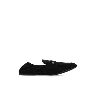 Dolce & Gabbana Loafer aus Wildleder - - Shoes - Herren - Schwarzk - 41 1/2 EU