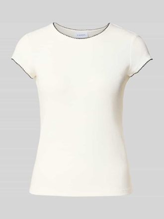 Comma Slim Fit T-Shirt mit Viskose-Anteil