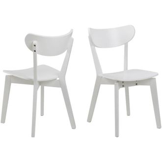 Hellin Hellin - Chaises scandinaves en bois laqu&eacute; (lot de 2) - leta
