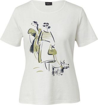 s.Oliver Kurzarmshirt T-Shirt T-Shirt aus Interlockjersey mit Artwork