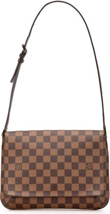 Louis Vuitton Hobo Bags - Damier Ebene Musette Tango Short Strap - Gr. unisize - in Braun - f&uuml;r Damen