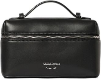 Emporio Armani Lilly Leder Tasche - - Bags - Damen - Schwarzk - ONE SIZE