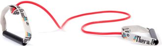 Theraband TheraBand Widerstandstrainer Bodytrainer Tubing mit festen Griffen Rot | Mittel, OneSize