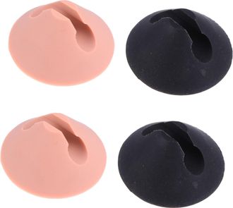 Angoily 8 STK Tischset Aus Metall Bodenschutzmatte Stühle Möbelfüße Haar Klammern Schreibtisch Zubehör Haarnadel-beinschützer Haarnadel-beinschutz Silikon-Gum