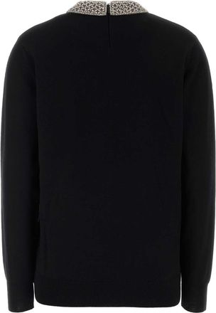 Valentino Garavani Nero Exterior: Virgin Wool Maglie Sweater