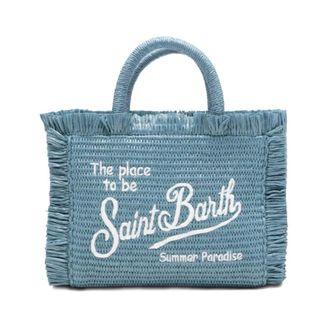 MC2 Saint Barth Femme, Sacs, Bleu, Taille: ONE Size Mini Sac &agrave; Main Vanity en Paille