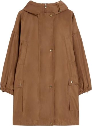 Max Mara Femme, Vestes, Brun, Taille: 38 FR Finito Raincoat