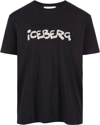 Iceberg Homme, Tops, Noir, Taille: L T-shirt