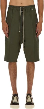 Rick Owens Homme, Shorts, Vert, Taille: S Cargo Drawstring Shorts