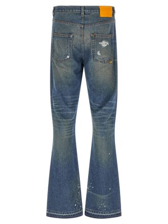 Gallery Dept. Mens Blue Cotton Flared Jeans Clothing
