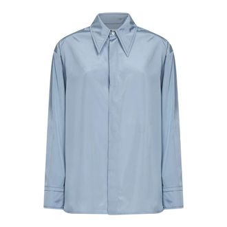 Bottega Veneta Washed Parachute Shirt - - Blouses & Shirts - Damen - Blau - XS