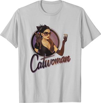 DC Comics Justice League Bombshell Catwoman Badge T-Shirt