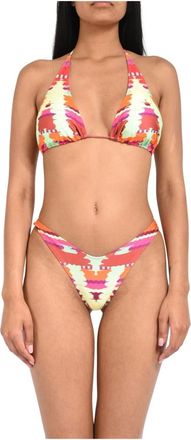 F**k Femme, Maillots de bain, Multicolore, Taille: 44 FR American Fixed Triangle Bikini