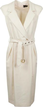 Pinko Pinko, Femme, Robes, Blanc, Taille: 38 FR Robe Midi Amadine