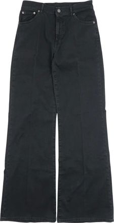 Dondup Femme, Pantalons, Noir, Taille: W28 Amber Wide Pantalons