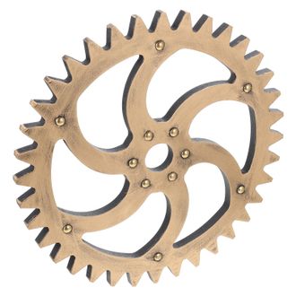 Hemobllo Wanddeko Holz Zahnrad Vintage Rund Retro Wandbehang f&uuml;r Heimbar Wohnzimmer B&uuml;ro