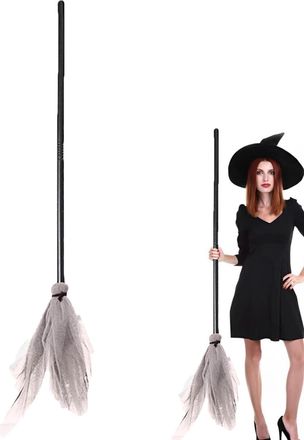 Generic Zaubererbesen Für Kleinkinder - Halloween-Schmuckstücke Dekoration Hexenwestengadgets - Spielzeugzubehör Horror Bühne Cosplay Halloweenkostüme