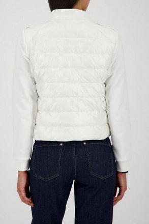 Monari Steppjacke mit Neopren-Details, Regular Fit, Sehkragen, Schulterklappen