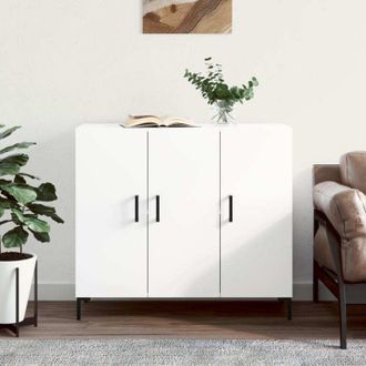 vidaXL Buffet blanc 90x34x80 cm bois ding&eacute;nierie - Vidaxl