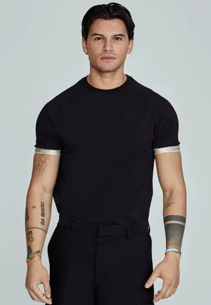 Siksilk Herren T-Shirt Schwarz M