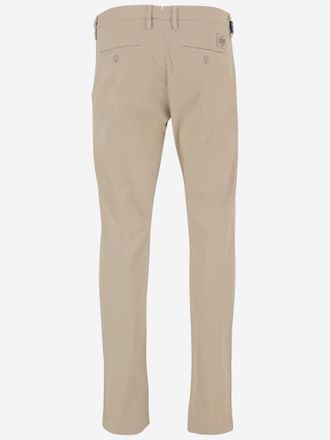 Jacob Cohen Mens Stretch Cotton Blend Trousers Beige
