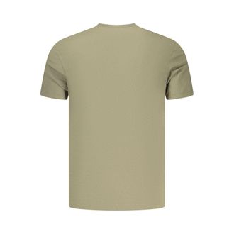Calvin Klein Logo-Print Cotton T-Shirt - Green